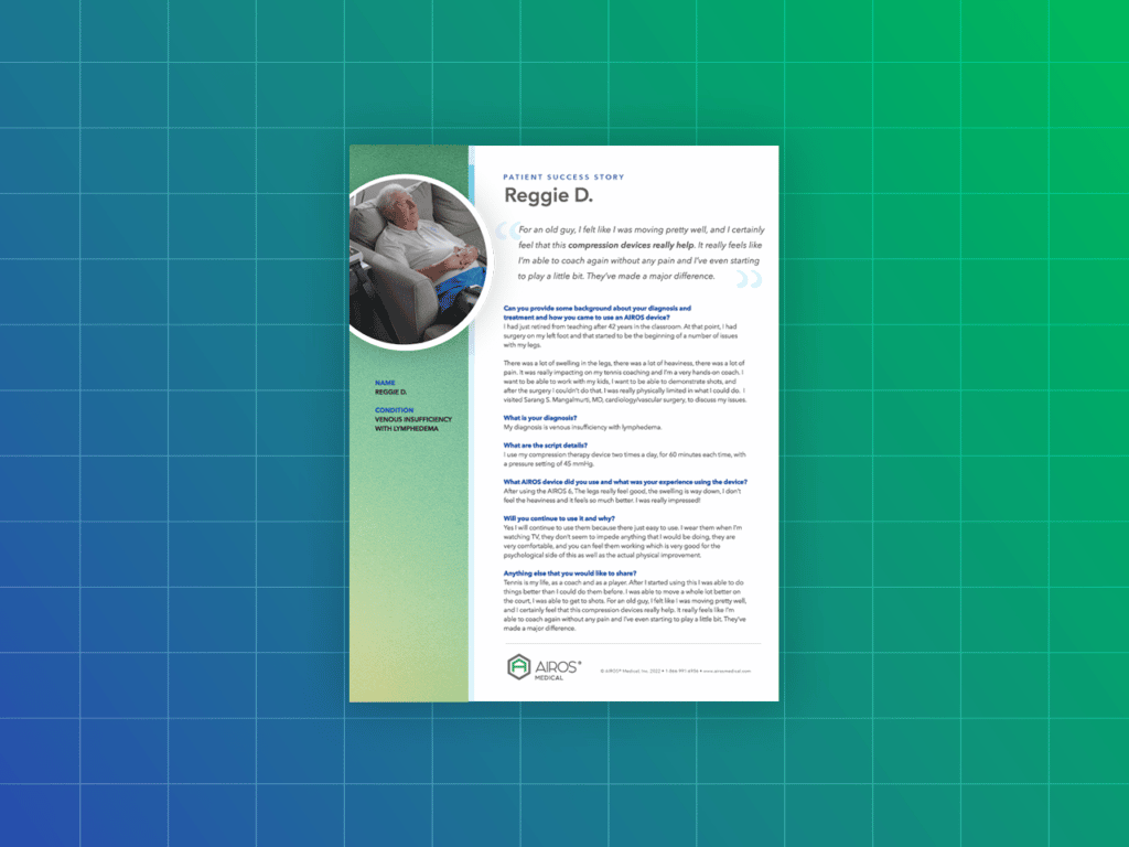 Patient Success Story: Reggie D. - AIROS Medical, Inc.