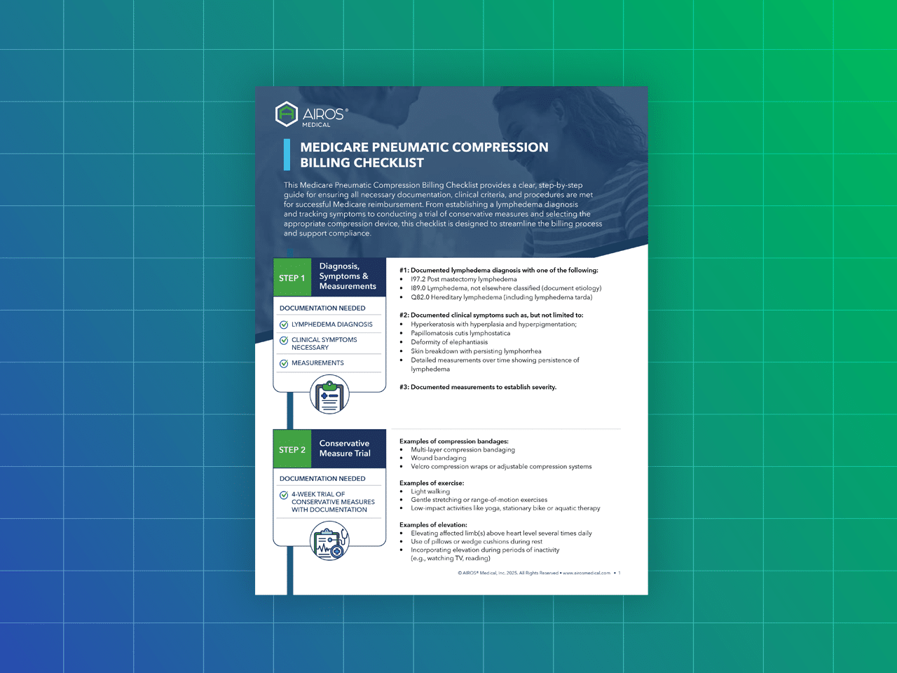 Medicare Compression Billing Checklist Download - AIROS Medical, Inc.